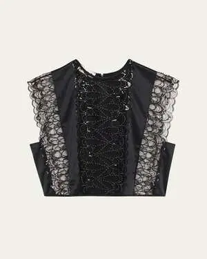 LIVY Paradis Bead-embroidered Top