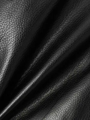Alaïa Padded Leather Bomber Jacket - Black