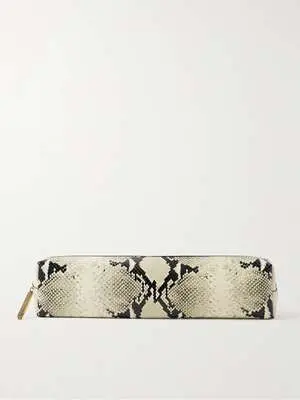 Khaite Kye Snake-effect Leather Clutch - Snake Print