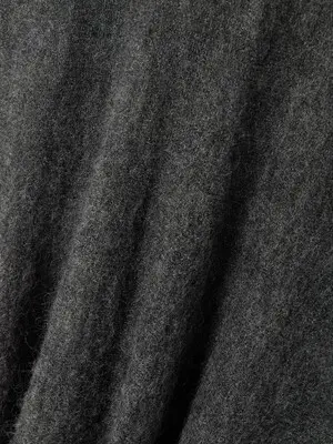Alaïa Pleated Mohair-blend Midi Skirt - Gray