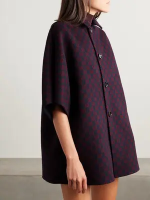 Gucci Reversible Printed Wool And Silk-blend Felt Coat