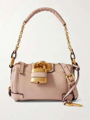 Chloé Paddington Textured-leather Shoulder Bag - Beige