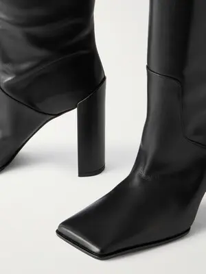 Alaïa 90 Leather Over-the-knee Boots