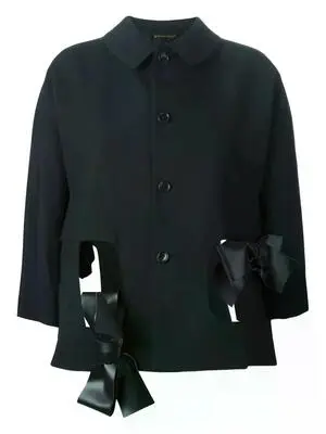 Comme Des Garçons Bow-detail Button-fastening Jacket