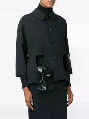 Comme Des Garçons Bow-detail Button-fastening Jacket