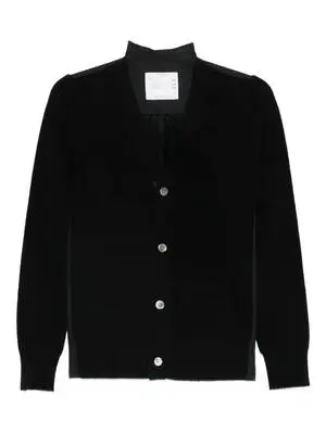 Sacai Ribbed Knit Cardigan