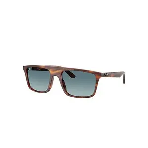 Ray-ban Sunglasses With Square Frame And Gradient Lenses - Striped Havana