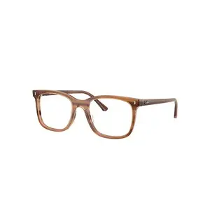 Ray-ban Square Eyeglasses - Striped Brown
