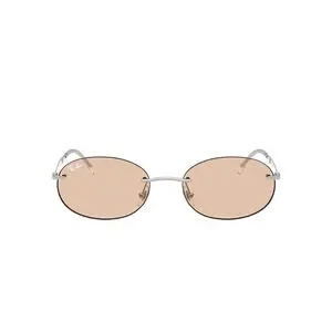 Ray-ban Rimless Oval Sunglasses - Silver