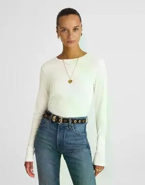 Madewell Crewneck Long-sleeve Tee - White