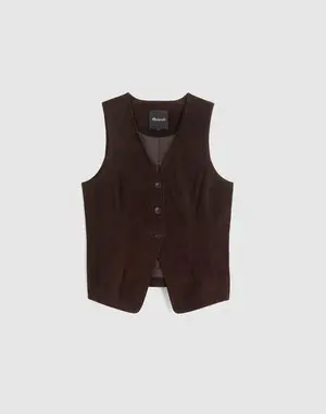 Madewell Suede Cutaway Vest