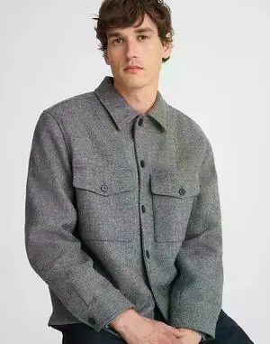Madewell Shirt-jacket In Italian Wool