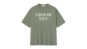 Fear Of God Essentials 90's Tee Shirt - Moss