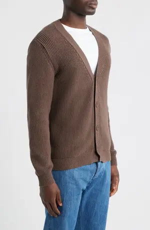 ALEX CRANE Organic Cotton V-neck Cardigan