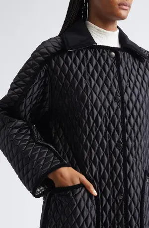 Burberry Floriston Quilted Nylon Barn Jacket