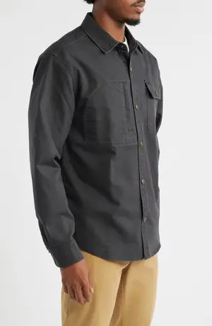Brixton Builders Stretch Cotton Blend Overshirt
