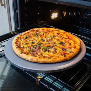 OLD STONE Glazed Cordierite Round Pizza Stone
