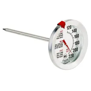ESCALI Oven Safe Meat Thermometer - Metallic Silver