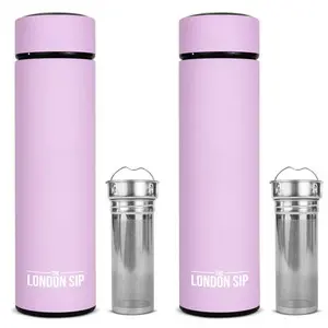 LONDON SIP Infuser Bottle 2-pack Lilac