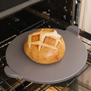 OLD STONE Glazed Cordierite Pizza Stone With Handles
