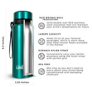 LONDON SIP Infuser Bottle 2-pack - Blue