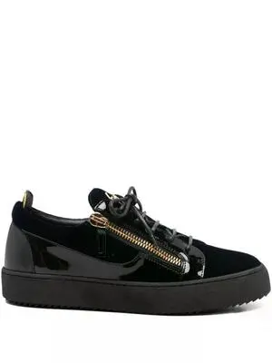 GIUSEPPE ZANOTTI Frankie Zip-detail Sneakers - Black