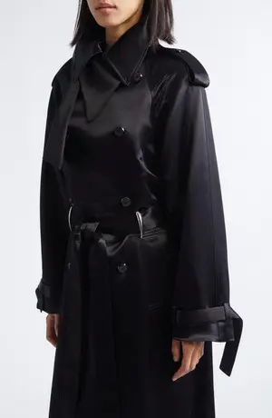 GRACE LING Claw Liquid Tailored Trench Coat