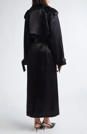 GRACE LING Claw Liquid Tailored Trench Coat