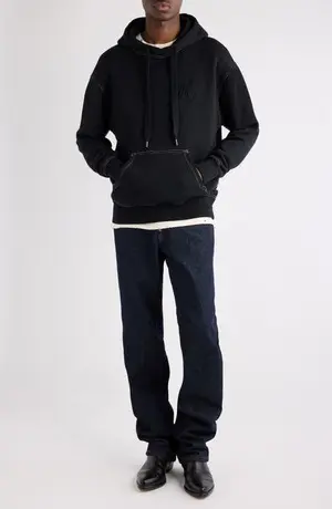 Isabel Marant Étoile Oversized Logo Embroidered Hoodie