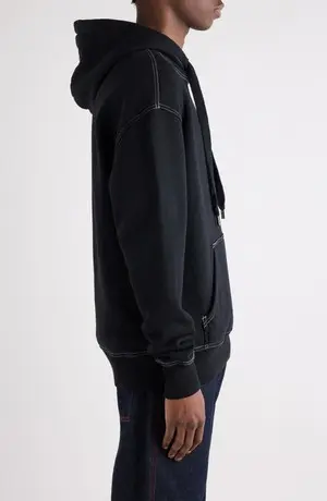 Isabel Marant Étoile Oversized Logo Embroidered Hoodie