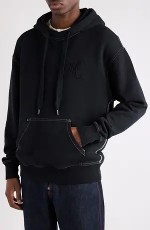 Isabel Marant Étoile Oversized Logo Embroidered Hoodie