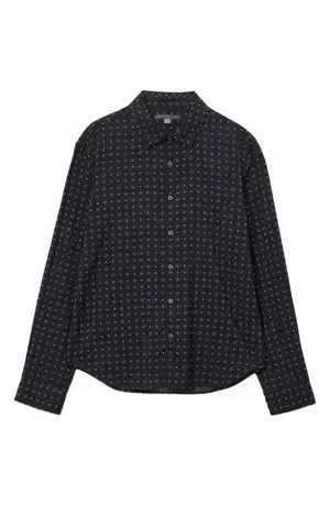 John Varvatos Luca Geometric Button-up Shirt