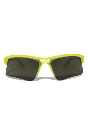 PLEASURES X Akila Active Semi-rimless Rectangular Sunglasses - Lime