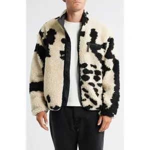 Obey Shaggy Fleece Jacket Clay Multi