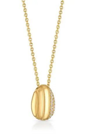 PAMELA ZAMORE Eos Egg Diamond Necklace