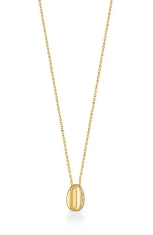PAMELA ZAMORE Eos Egg Diamond Necklace
