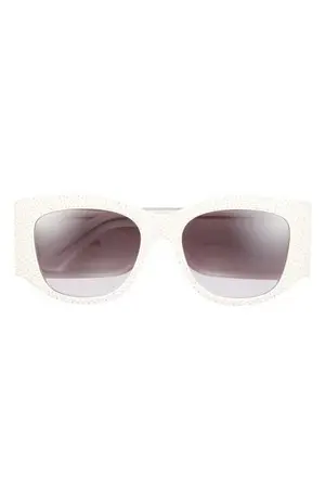 Dior Nuit S1i 54mm Square Sunglasses - Ivory/gradient Smoke