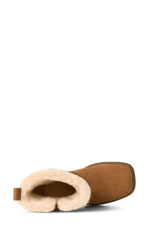 UGG Moxy Genuine Shearling Trim Pull-on Boot - Chestnut