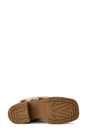 UGG Moxy Genuine Shearling Trim Pull-on Boot - Chestnut