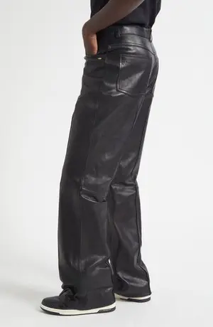Amiri Bootcut Leather Pants
