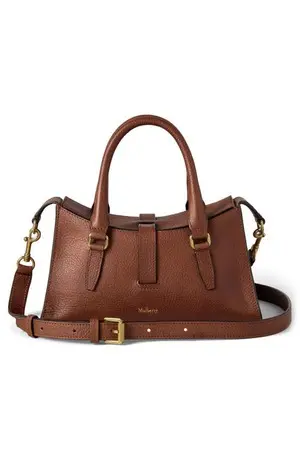 Mulberry Mini Roxanne Revived Grained Leather Crossbody Bag - Oak