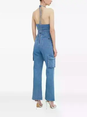 Bardot Halterneck Cargo Jumpsuit
