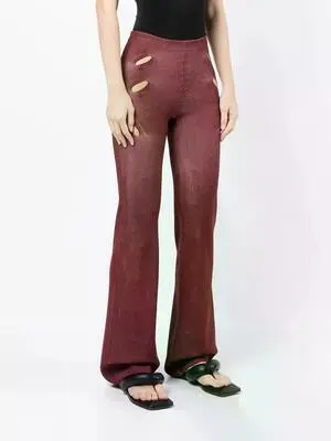 DION LEE Lock Slit-detail Trousers