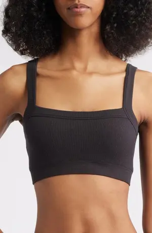 FLORENCE BY MILLS Square Neck Bralette Black