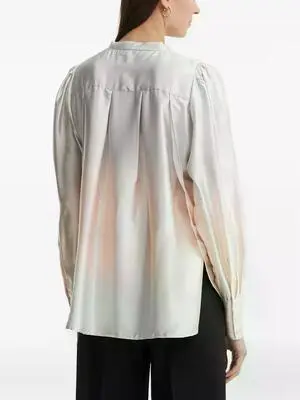 BRUUNS BAZAAR Ombre Puff-shoulder Shirt