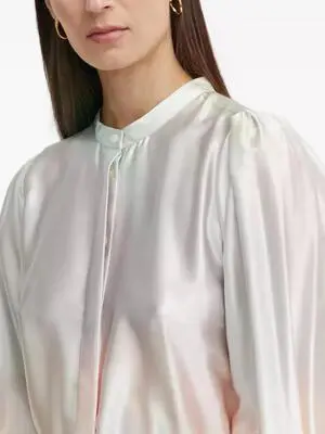 BRUUNS BAZAAR Ombre Puff-shoulder Shirt