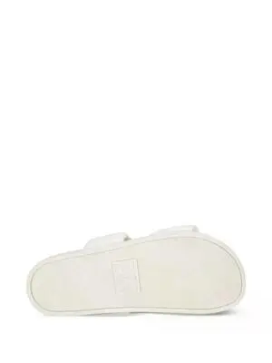 Armani Exchange Pleated Double-strap Slides