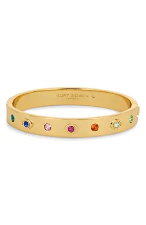 Kurt Geiger Evil Eye Hinged Bracelet - Gold/multi