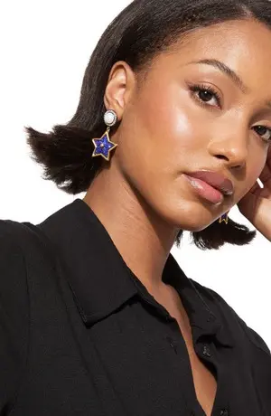 Kurt Geiger Star Drop Earrings