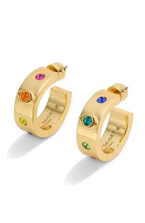 Kurt Geiger Evil Eye Hoop Earrings - Gold/multi